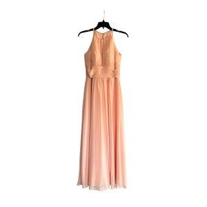 Azazie | Dresses | Nwot Azazie Pink Empire Waisted Sleeveless Maxi ...